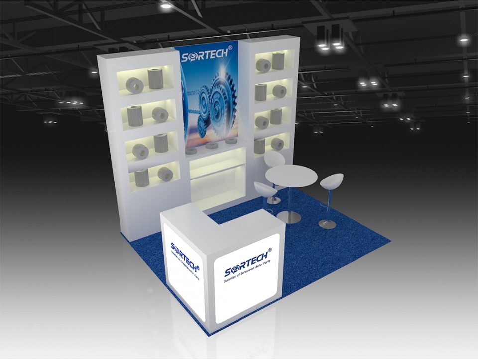 10x10' Booth, Compact, Affordable, Flexible Layout - Aplus Expo