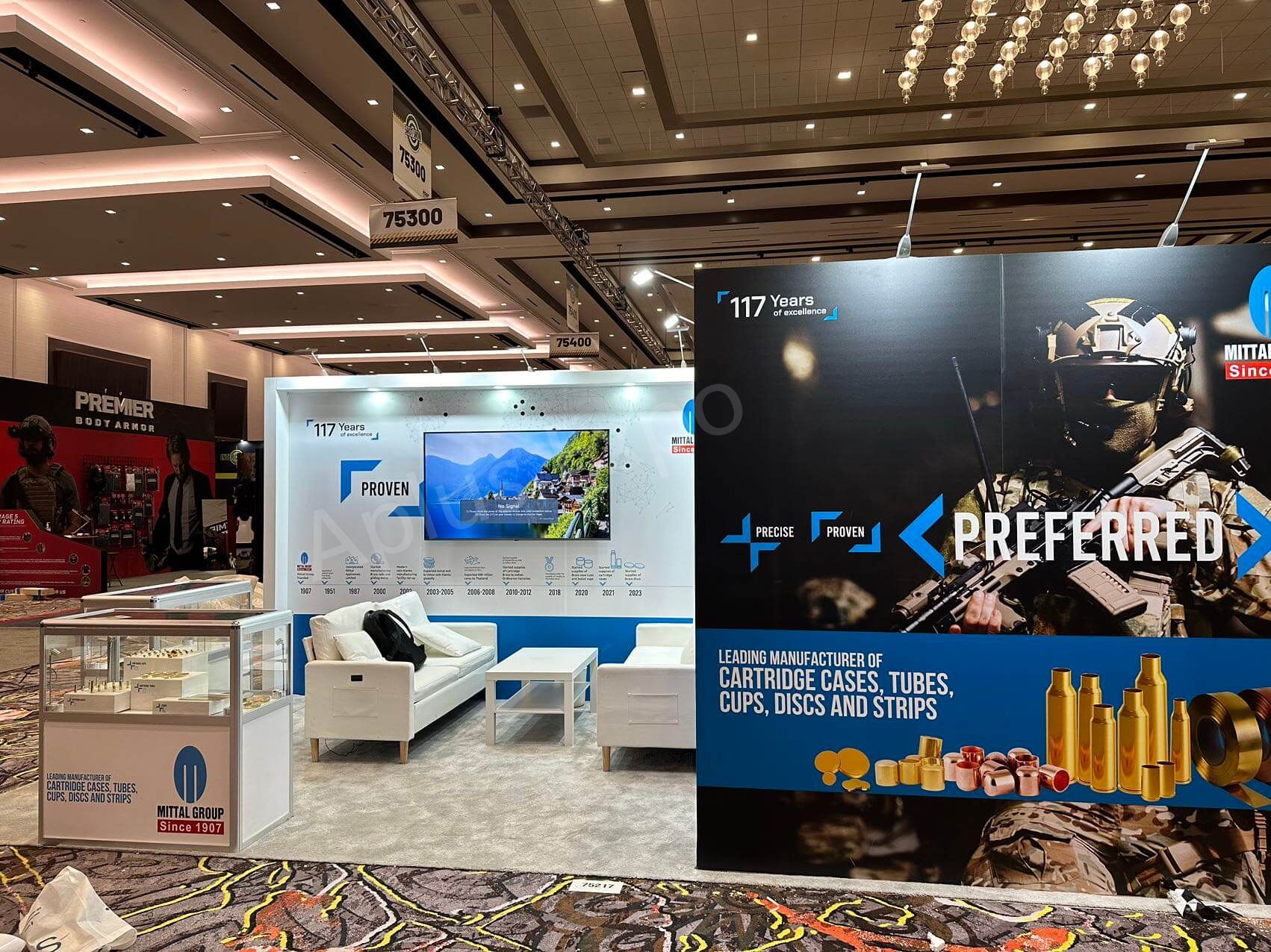 Mittal Group 10′x20′ Shot Show2024 Booth - aplusexpo