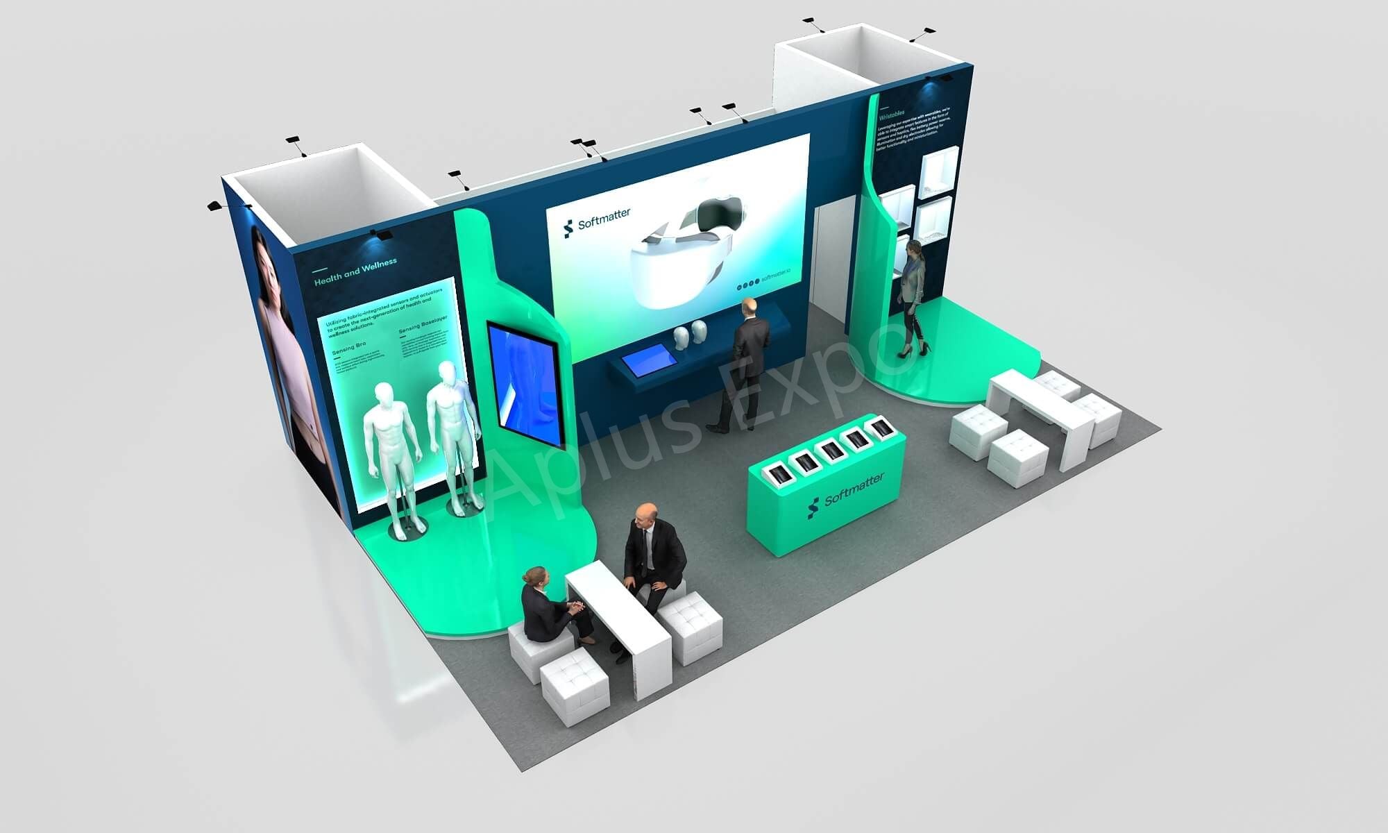 Softmatter 20′x30′ CES 2023 Booth - aplusexpo