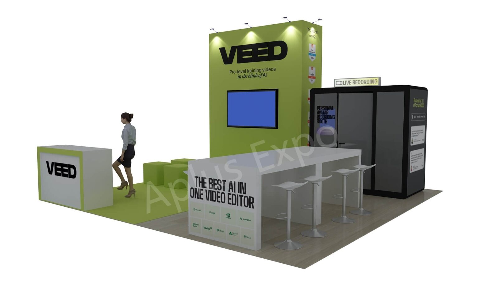 Sports Licensing and Tailgate Show | Custom Booth | Aplus Expo